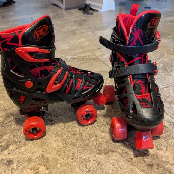 Roller Derby | Shoes | Kids Red And Black Roller Skates | Poshmark